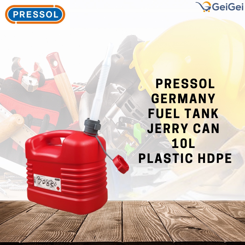 Pressol Germany Fuel Tank Jerry Can / Tong Minyak Petrol Diesel 10L ...