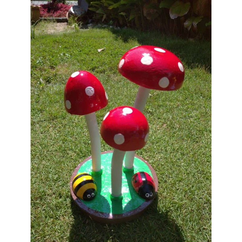 Cendawan Batu Hiasan Saiz M | Shopee Malaysia