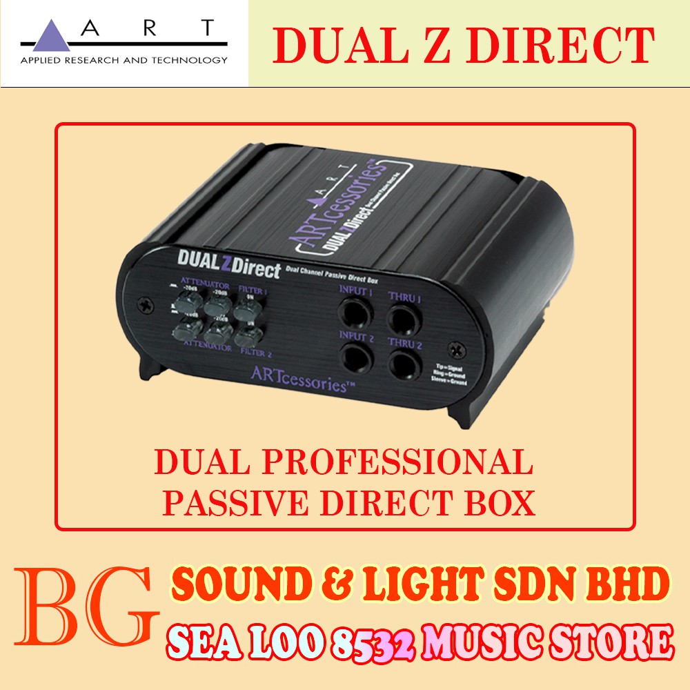 ART DUAL Z DIRECT / DUALZDIRECT DUAL PROFESSIONAL PASSIVE DIRECT BOX | Shopee Malaysia