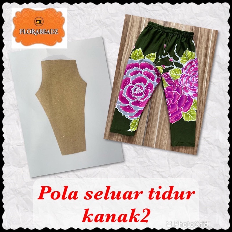Pola Seluar Budak Pola Seluar Tidur Readystok Pilihan Saiz Ada 10 Kertas Kraft Berkualiti 