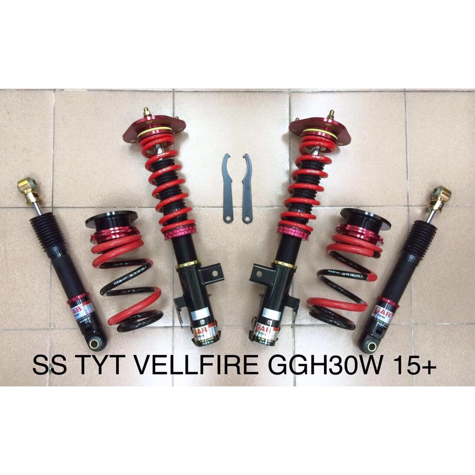 Toyota Alphard Vellfire GGH30 2015" - GAB ss series fully adjustable absorber hilo soft hard ...