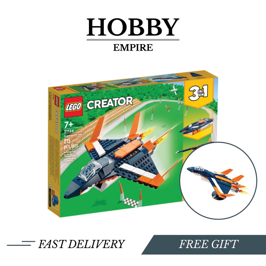 LEGO Creator 31126 Supersonic Jet *Original LEGO Set Extra Bubble Wrap ...