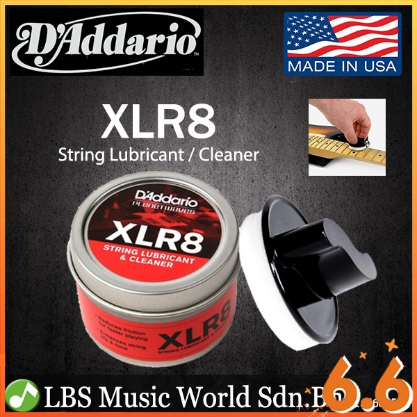 D'Addario XLR8 String Lubricant & Cleaner for Guitar Daddario (XLR 8 ...