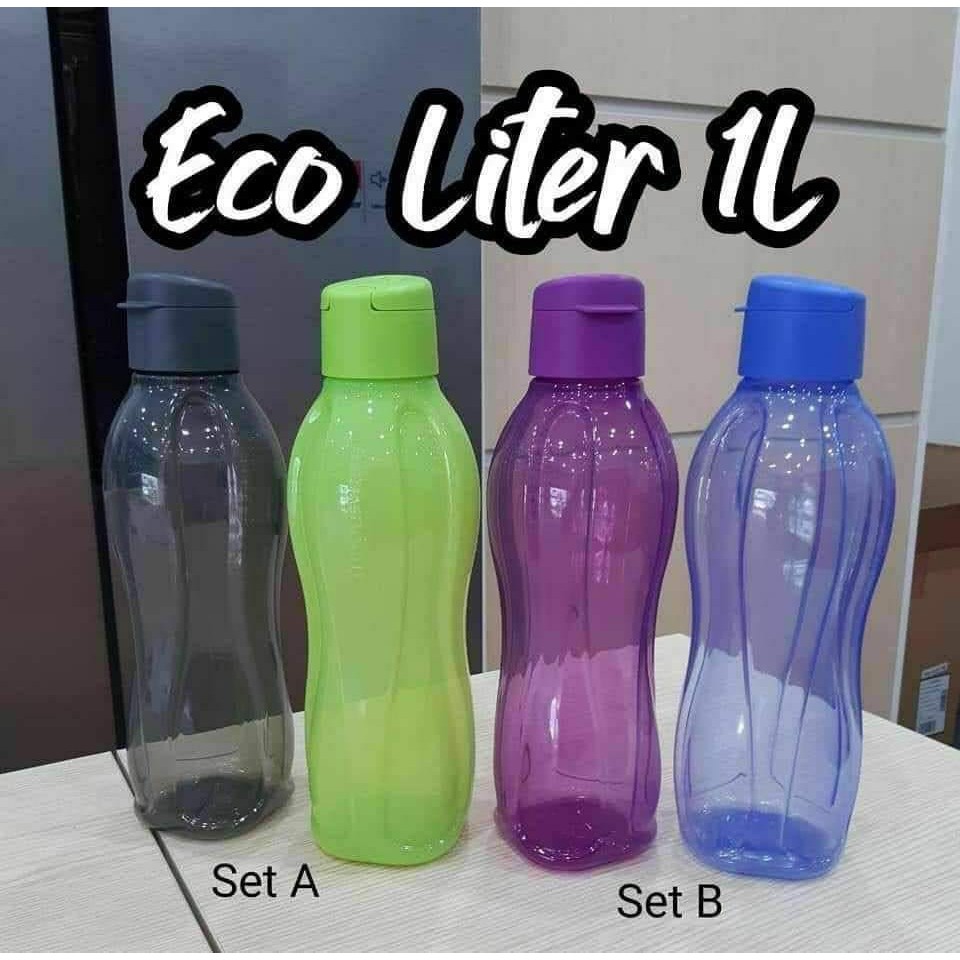 ECO BOTTLE 1L TUPPERWARE / BOTOL AIR/ BOTOL AIR BEKAL/ BOTOL AIR SUKAN ...