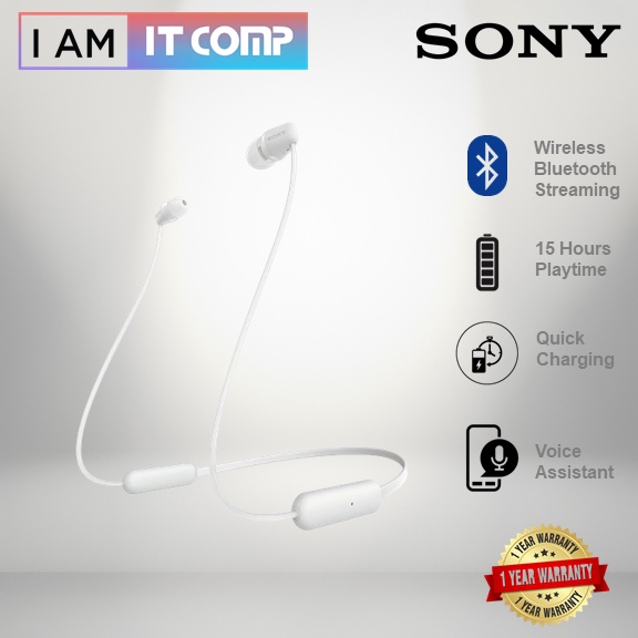 Sony WI-C200 / WIC200 Bluetooth In-ear Wireless Headphone / Wireless ...