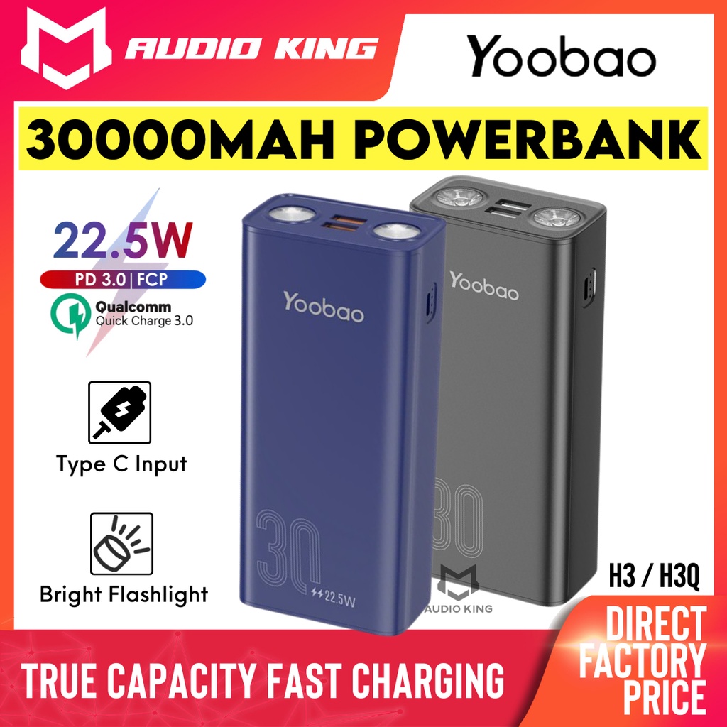 YOOBAO Powerbank 30000mAh Powerbank Fast Charging Powerbank 22 5W H3Q ...