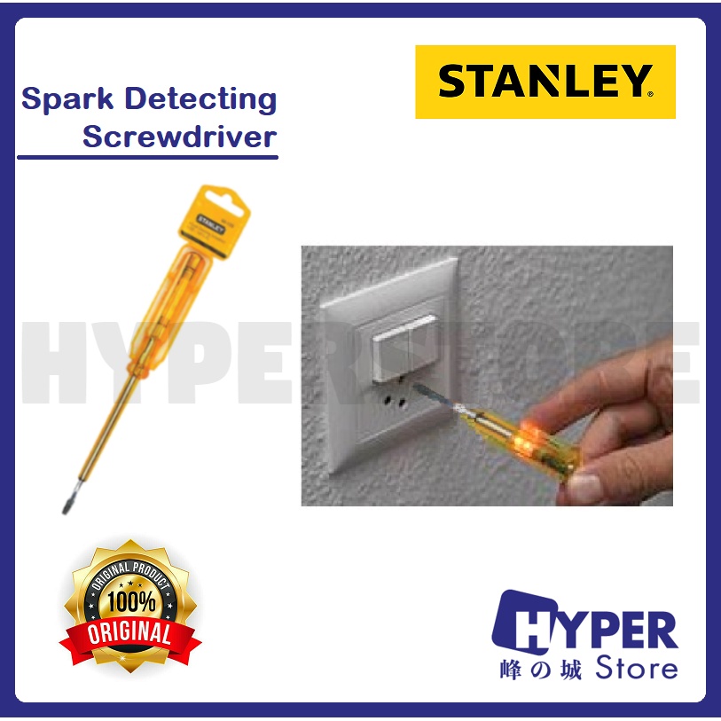 STANLEY Spark Detecting Screwdriver / Test Pen / Pemutar Skru Mengesan ...