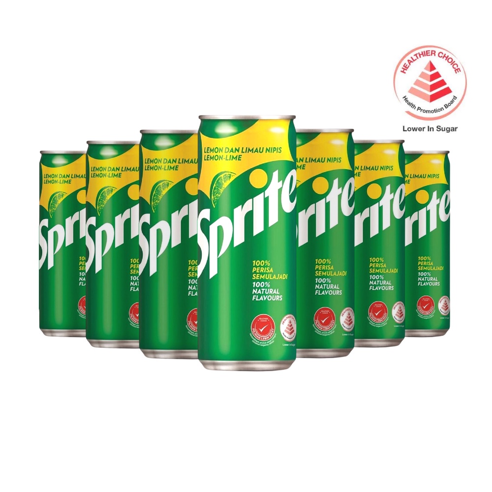 Sprite Sparkling Lemon Lime Less Sugar Carton (320ml x 24 Cans ...