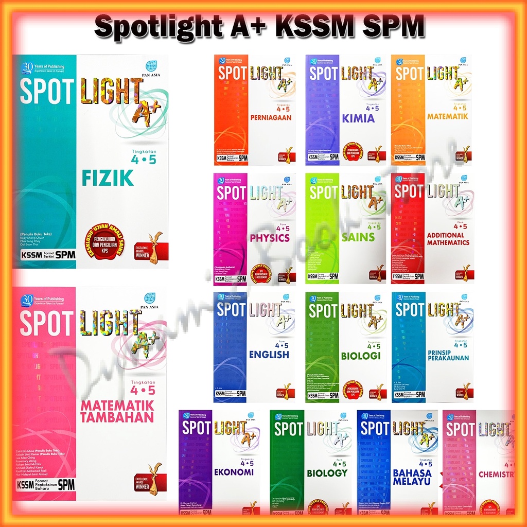 Buku Rujukan : Spotlight A+ SPM EDISI 2021 - Fizik / Kimia / Matematik ...