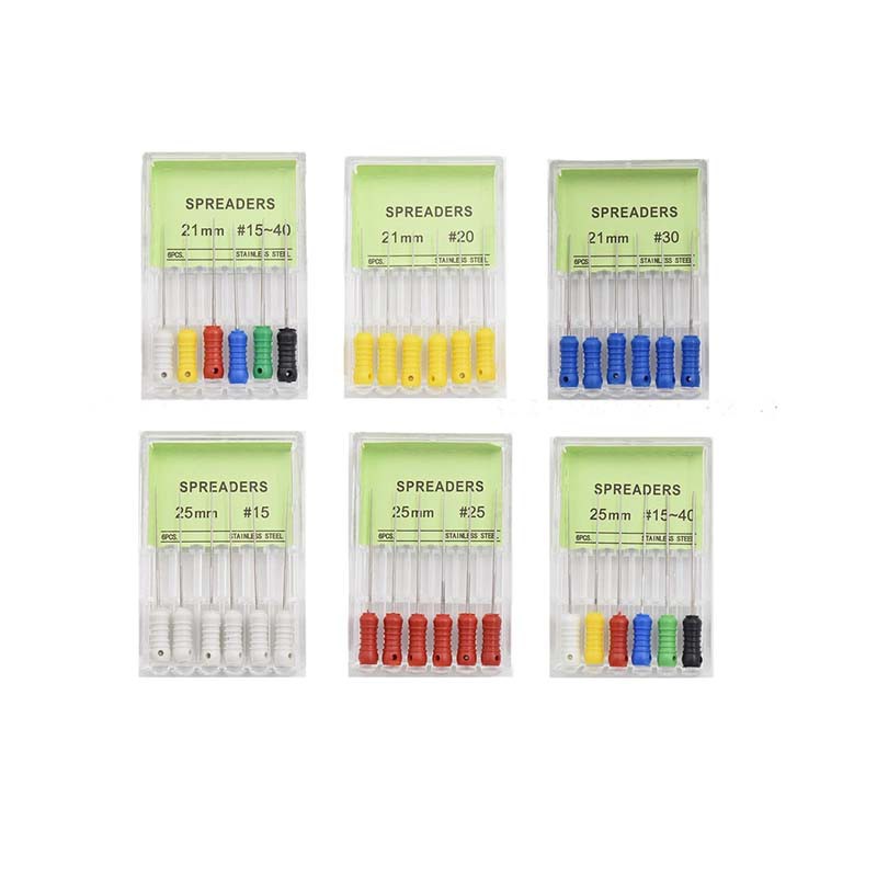 6pcs/box Dental Root Canal Files Spreaders Stainless Steel S Files 21mm ...