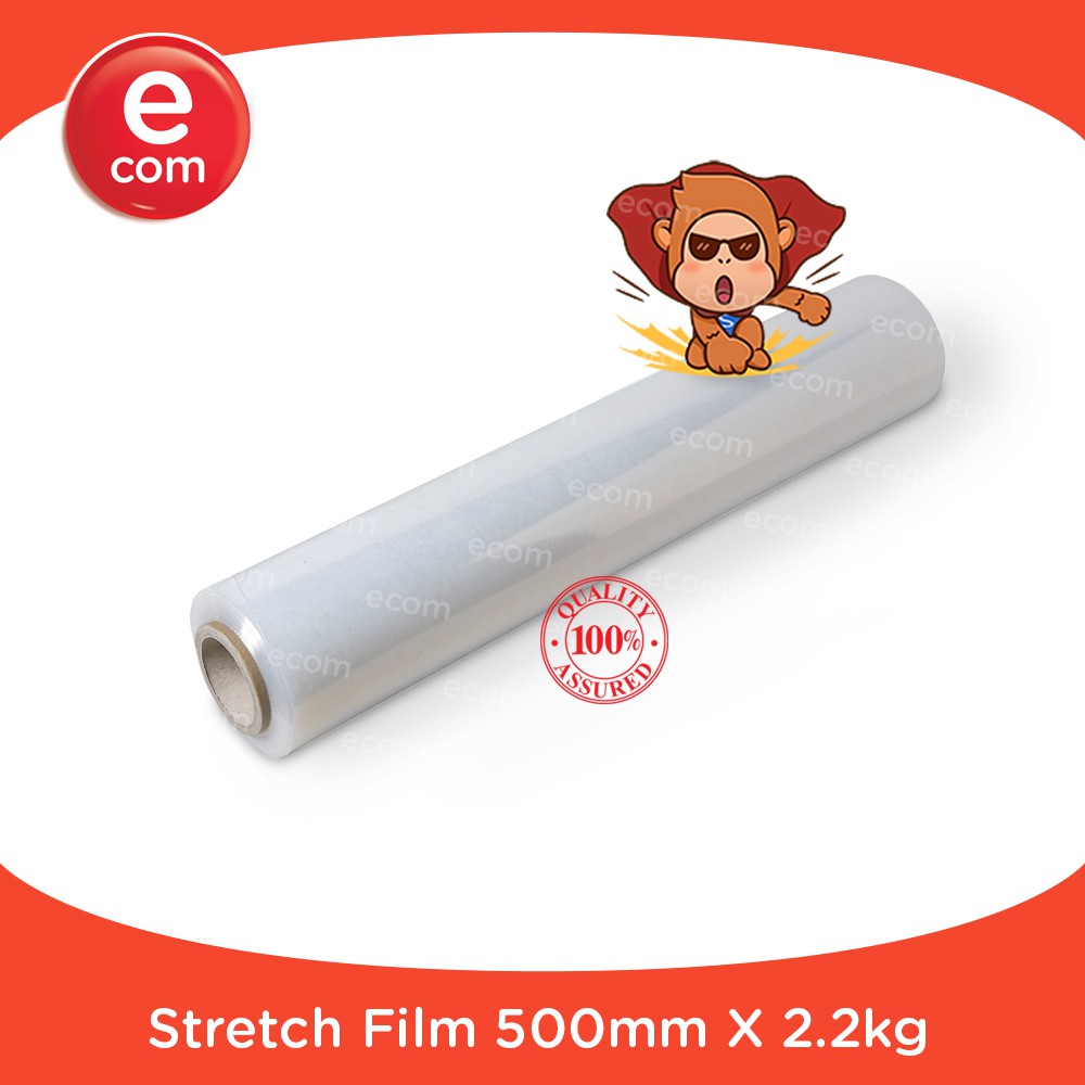 STRETCH FILM 500mm X 2.2KG - Core 200g | Shopee Malaysia
