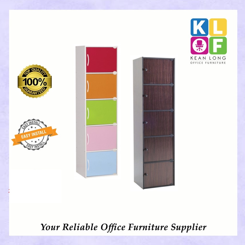 KLOF Almari 5 Pintu / Almari Serbaguna/ 5 Door Storage Box ...