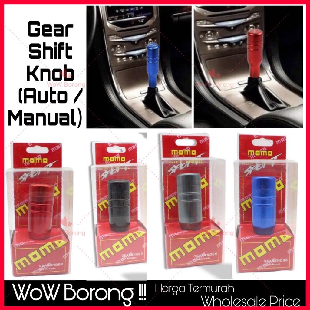 Momo Auto Manual Aluminium Gear Shift Knob ~ Car Universal | Shopee ...