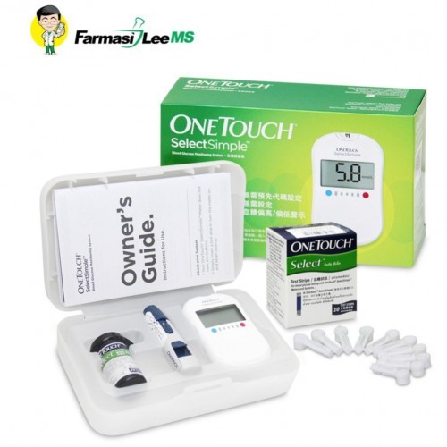 One Touch Select Simple with 25 Strips and 25 Lancets | Shopee Malaysia
