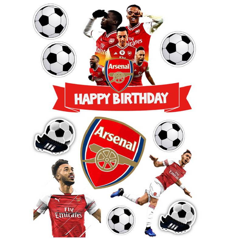 Arsenal Topper Cake. | Shopee Malaysia