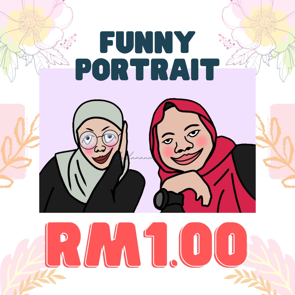 B&W FUNNY Portrait | Lukisan Lawak | Lukisan Hodoh Lucu | WEIRD ...