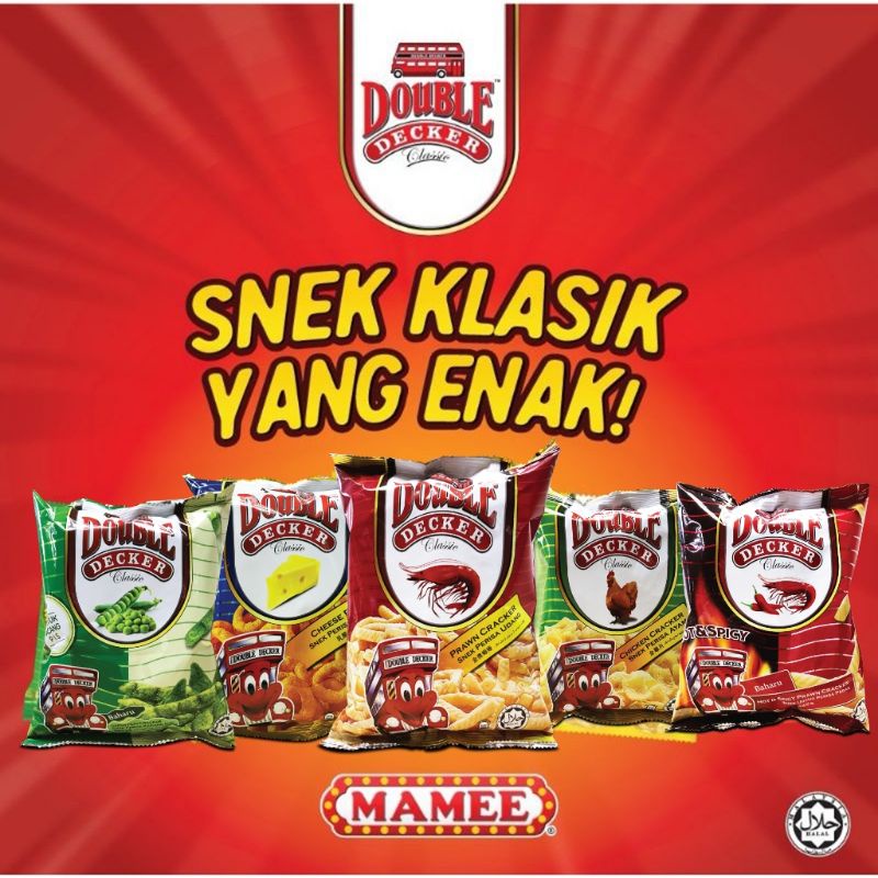 [TKM] Mamee Double Decker Crackers 40g - 70g | Shopee Malaysia