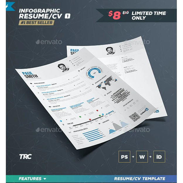 Infographic Resume Template / CV Template | Shopee Malaysia