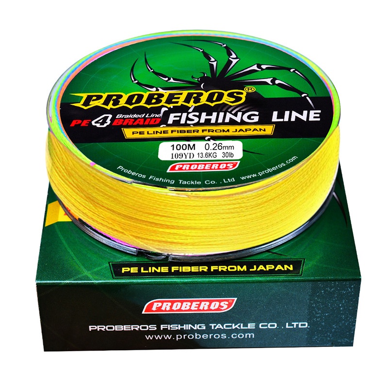 KFT Proberos Braided Fishing Line PE 100M x4 Tali Pancing Benang ...