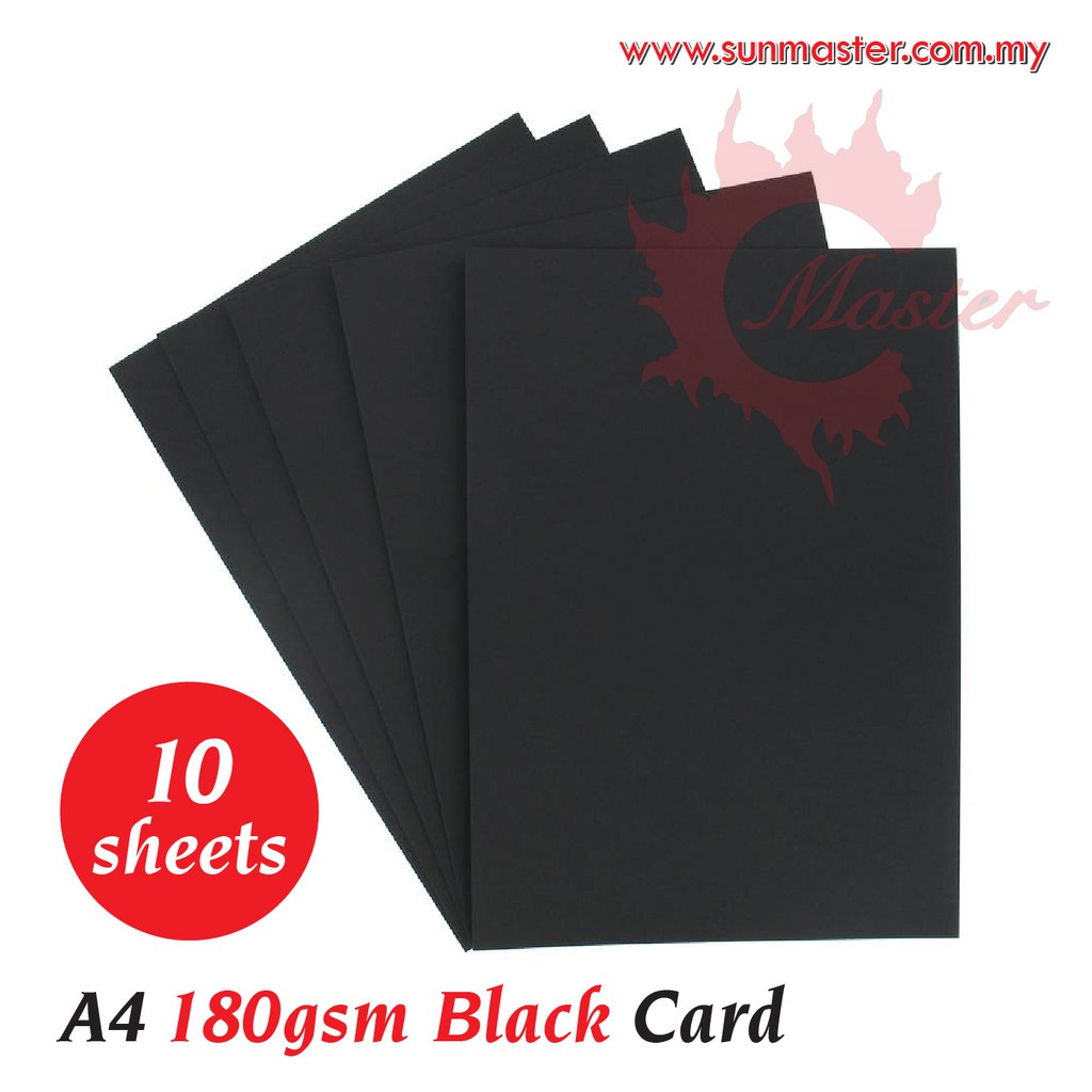 A4 160gsm Black Card (10s) | Shopee Malaysia