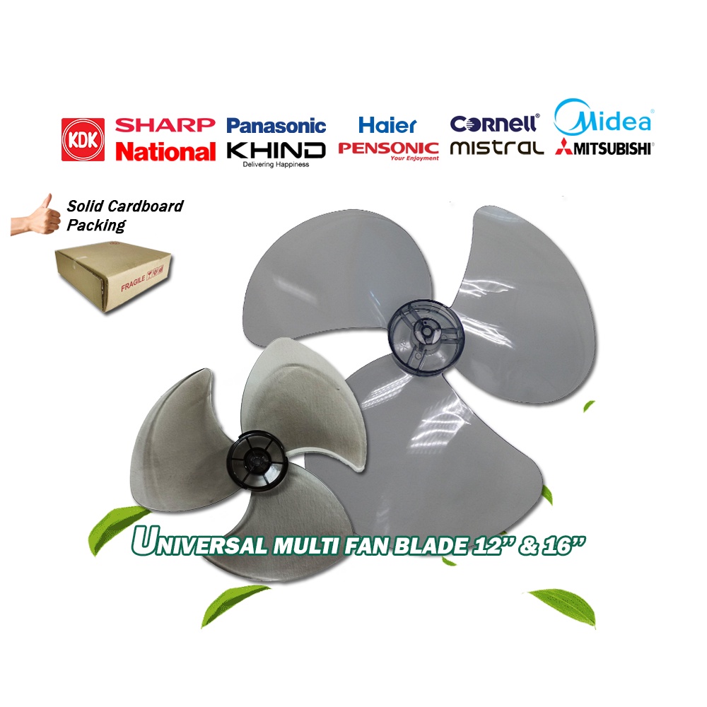 [REFUND IF DAMAGE] Universal Fan blade 12 & 16 Inch Multi Fan Blade ...
