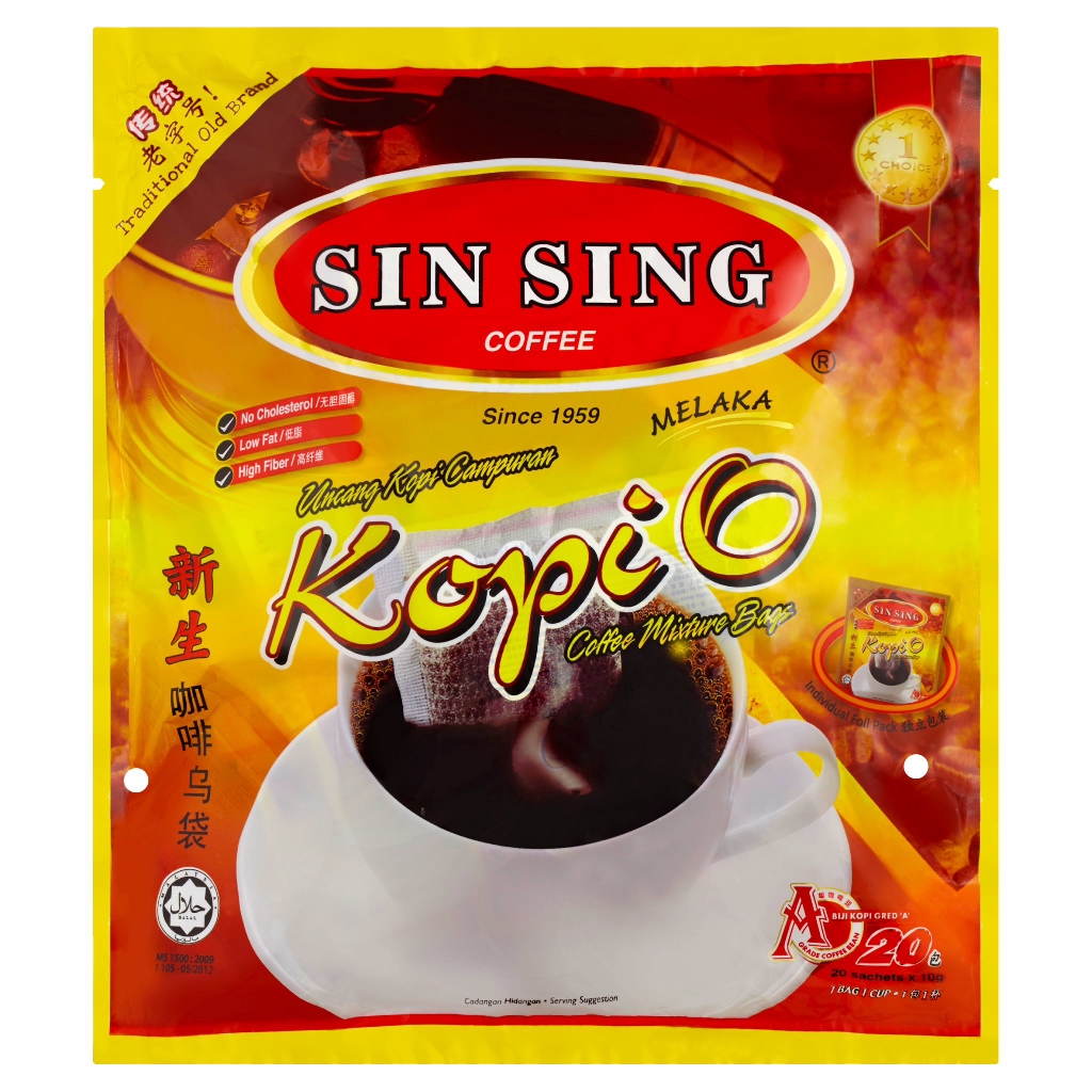 Sin Sing Coffee Mixture Bags Kopi O (10g x 20) | Shopee Malaysia