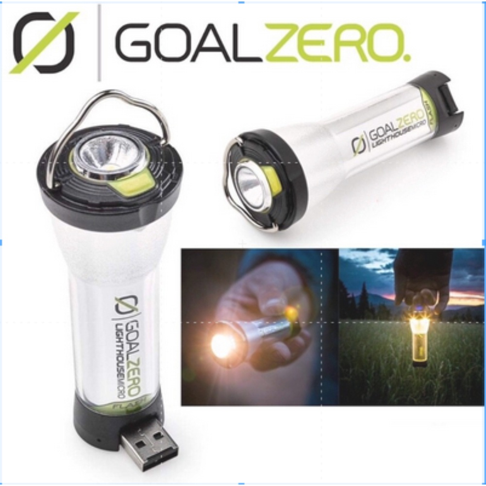2600mAh Goal Zero Lighthouse Micro Flash Camping Lighting Emergency Mini LED Lighthouse Transfer ...
