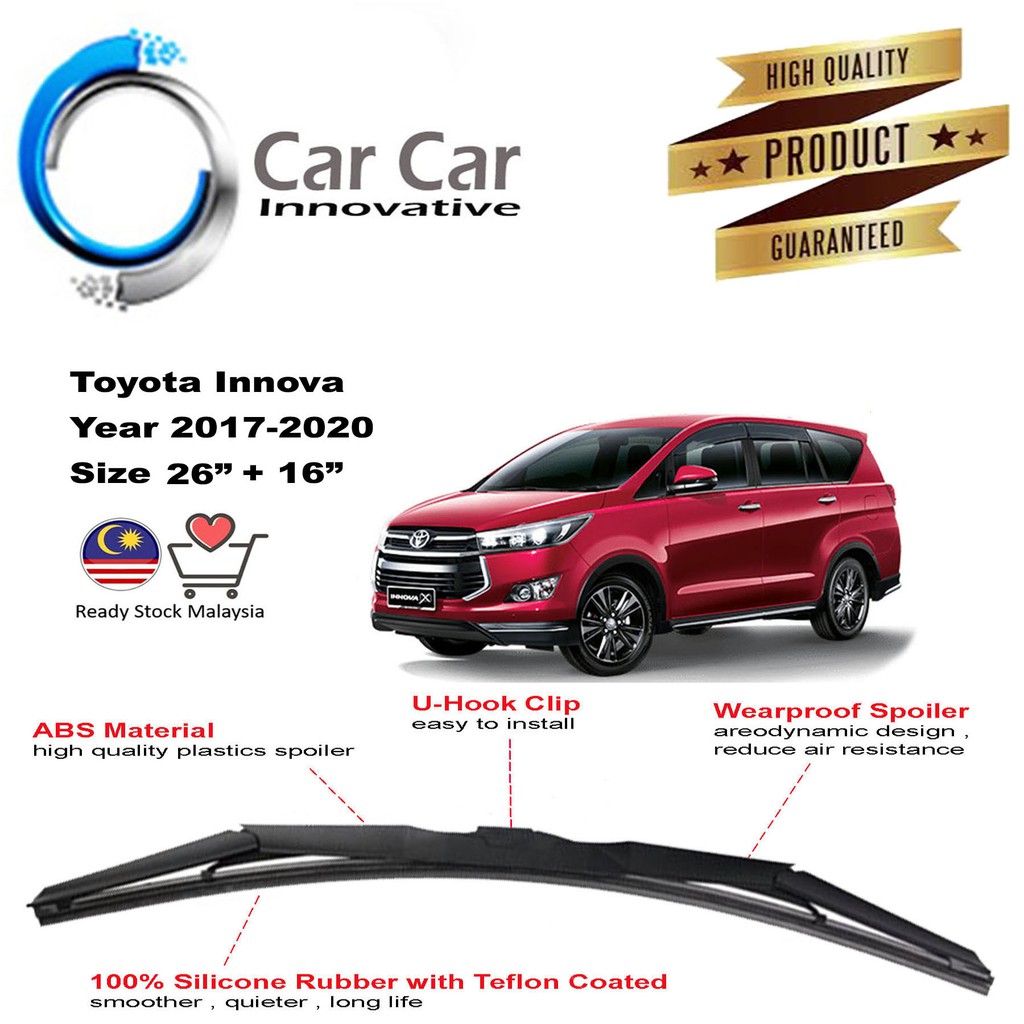 Toyota Innova Wiper 2017-2020 Car Wiper Blades ,Silicone Wiper Blade ...
