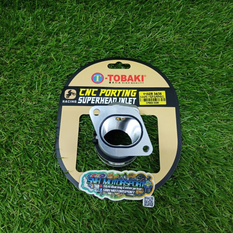 TOBAKI RACING CNC PORTING SUPERHEAD INTAKE Y15ZR 8 SHAPE FOR Y15ZR ...
