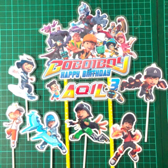 BOBOIBOY GALAXY 2 cake topper set | Shopee Malaysia