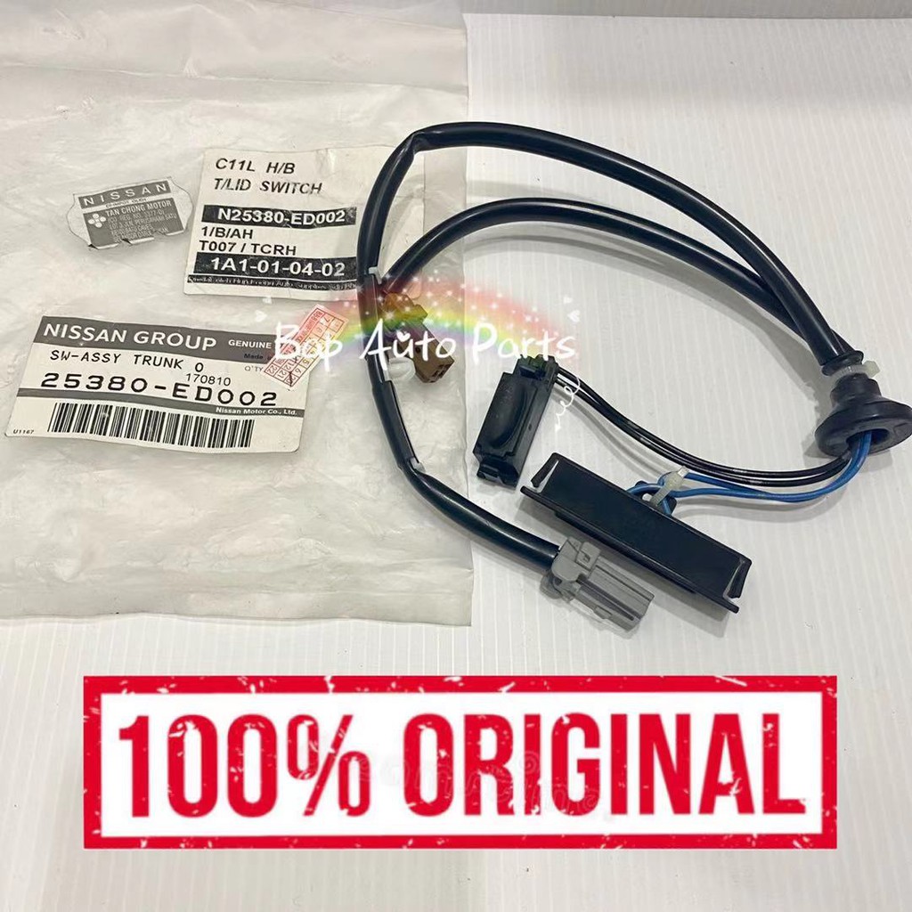 NISSAN LATIO C11L, VERSA REAR BONNET SWITCH SENSOR / TRUNK LID RELEASE ...
