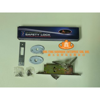 ALine 1684 Frocil Lock Set - G009-4GA - SN - Metal Grill Lock - Kunci ...