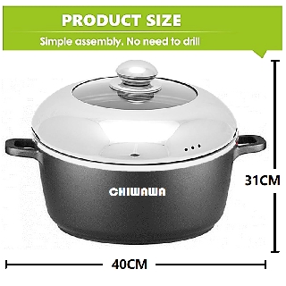 PERIUK KAWAH MODEN 40CM Periuk Masak Besar Muat 5 Ekor Ayam Periuk ...