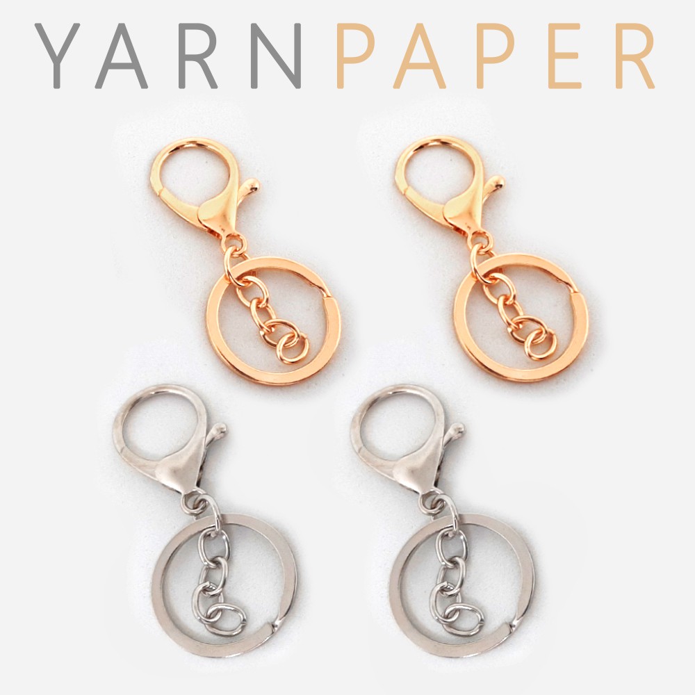 [YARNPAPER] Keychain Key Ring DIY Key chain (1 pair/2pcs) | Shopee Malaysia