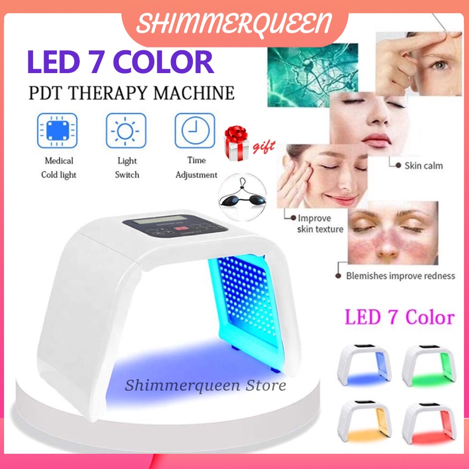 Ready🔥 7 Colors PDT LED Facial Mask Light Therapy Light Skin ...