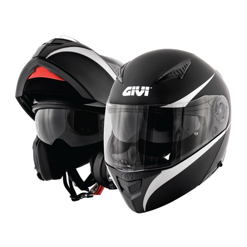 GIVI X-16 VOYAGER FULL FACE HELMET - MATT BLACK/ SILVER (saiz M/L/XL ...