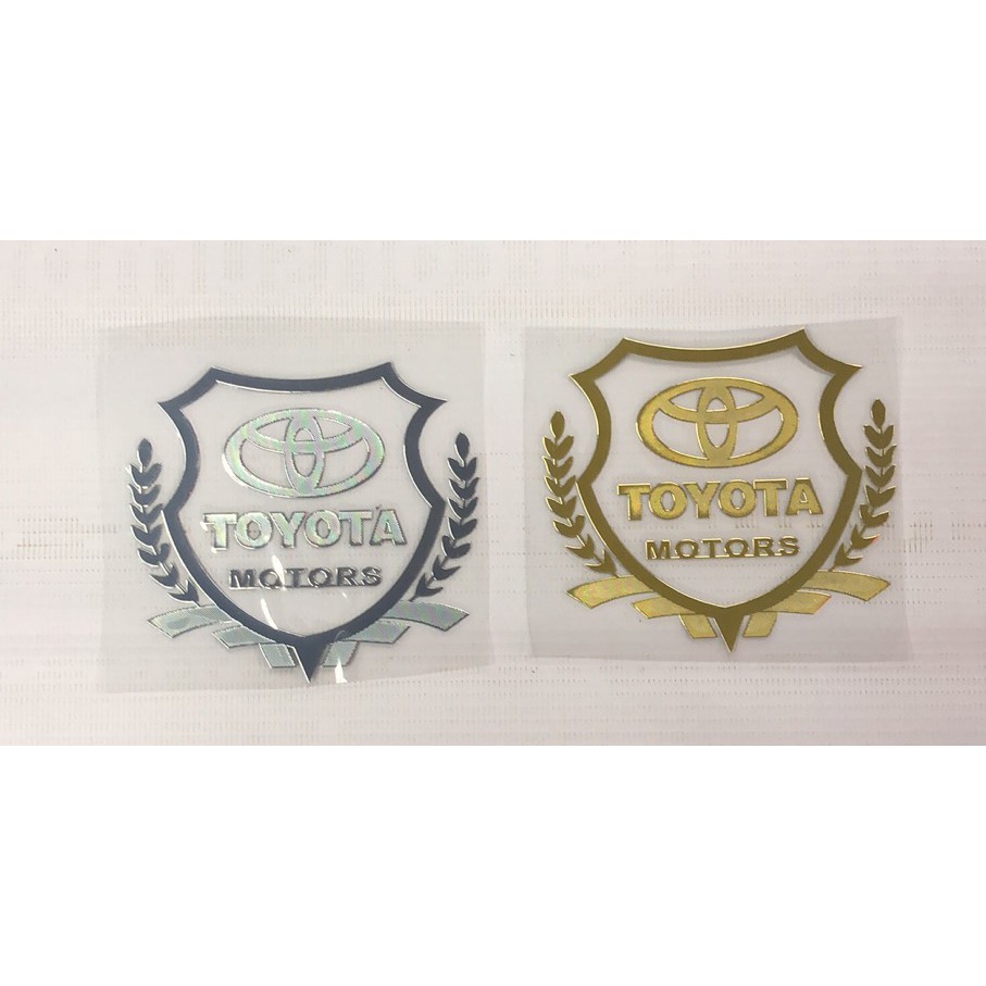 TOYOTA GOLD/SILVER STICKER | Shopee Malaysia