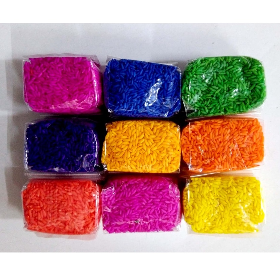 Rangoli Kolam Arisi / Colour Rice 10 In 1 - 450GM | Shopee Malaysia