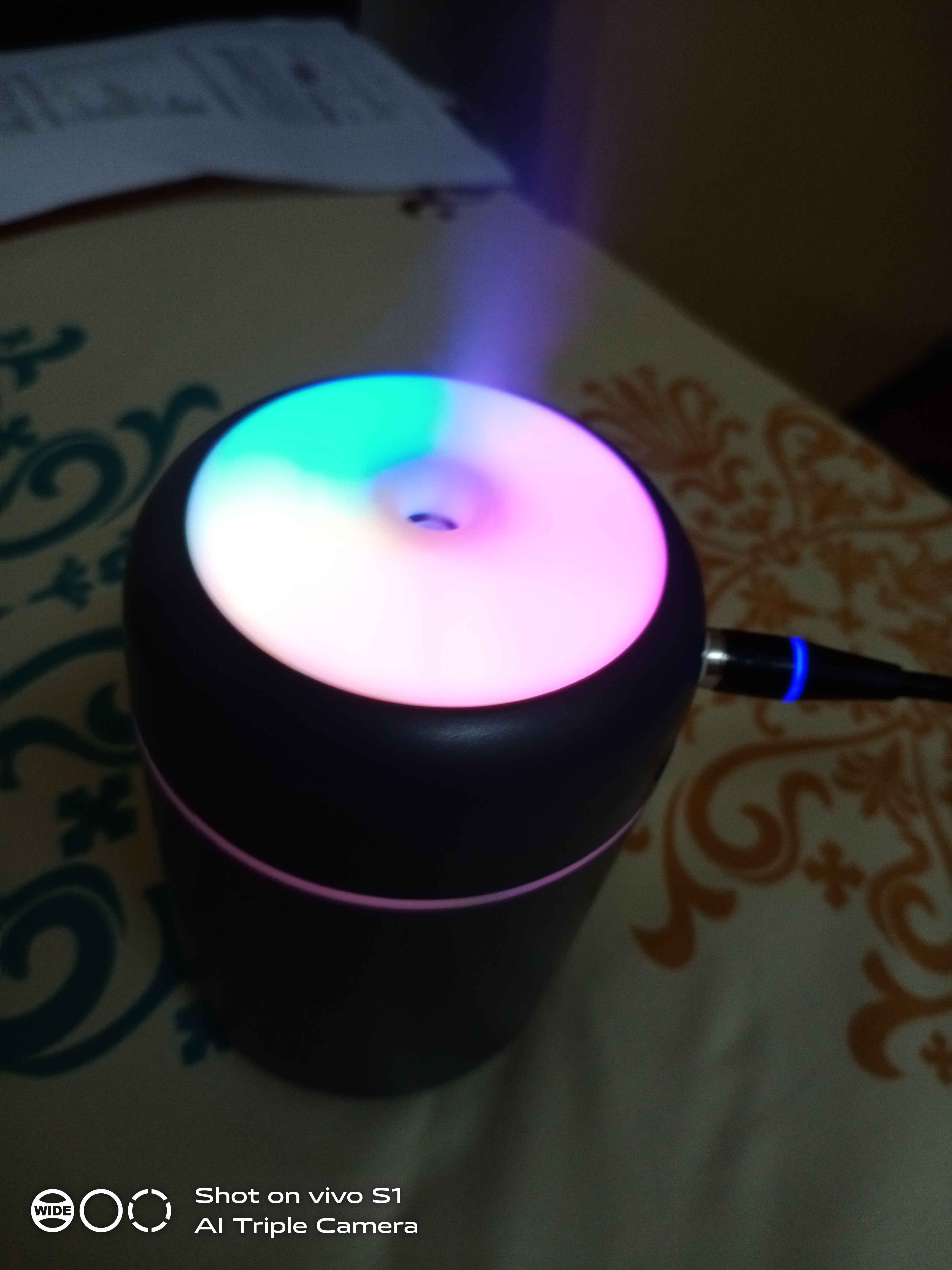 Ultrasonic Turning Color Cup Humidifier USB Diffuser for Aroma in Home ...