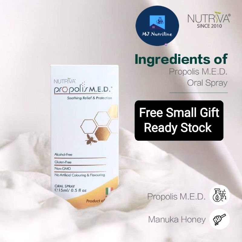 Nutriva Propolis M.E.D Oral Spray 15ml | Shopee Malaysia