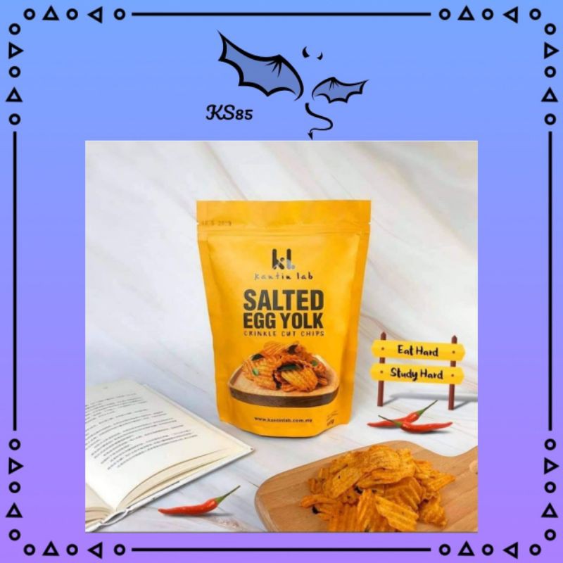 KS85 Kantin Lab Salted Egg Crinkle Cut Chips 100g (Halal) | Shopee Malaysia