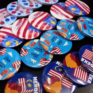 Button Badge Hari Merdeka Malaysia Independence Day (No Minimum Order ...