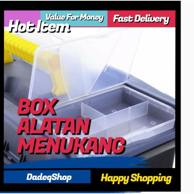 [Ready Stock] Bekas Simpan Alatan Tukang / Plastic Storage Tool Box ...