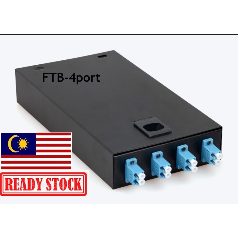 Fiber optic terminal Metal box 4 core Desktop type adapter SC LC 4 ...