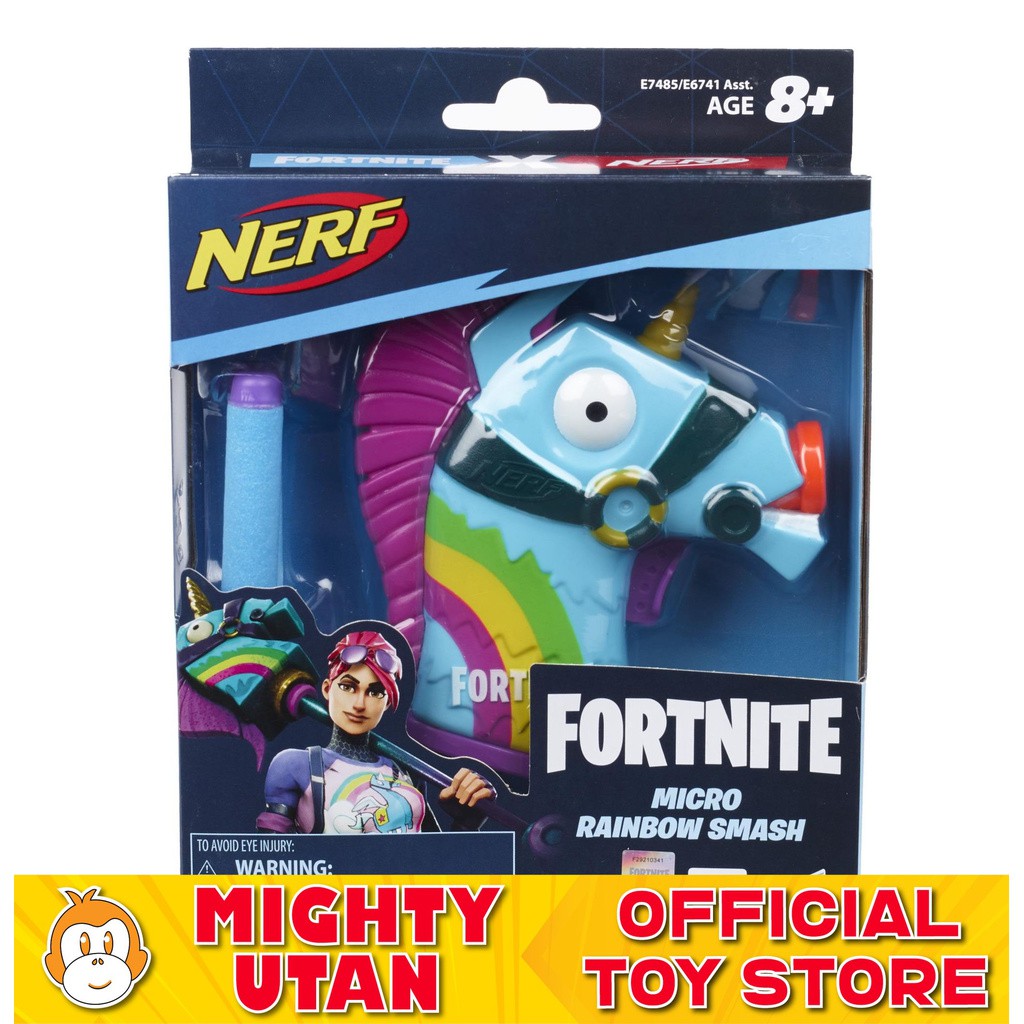 Nerf pistol manik gun nerf gun Nerf MicroShots Fortnite Rainbow Smash ...