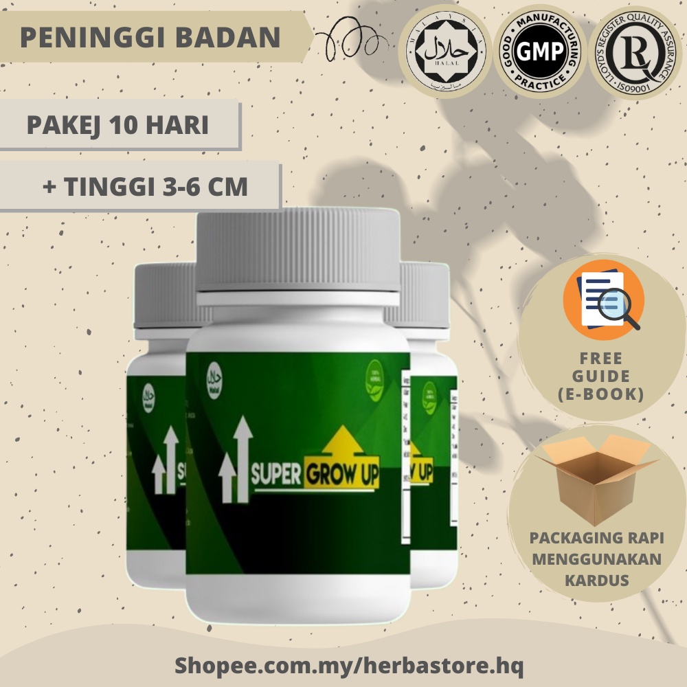PENINGGI BADAN SUPER GORW UP CAPSULE MALAYSIA supplement ubat tinggi ...