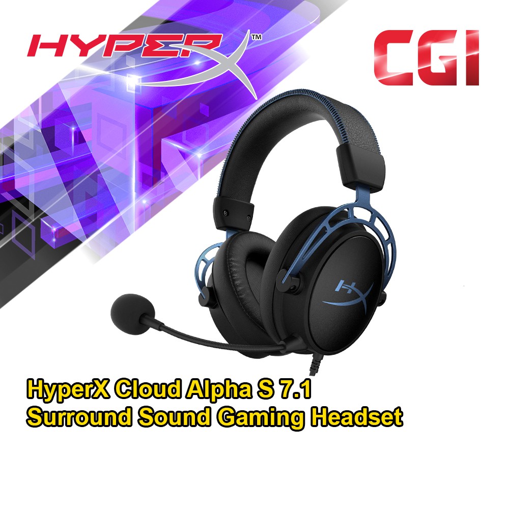 HyperX Cloud Alpha S 7.1 Surround Sound Gaming Headset - HX-HSCAS-BL/WW | Shopee Malaysia