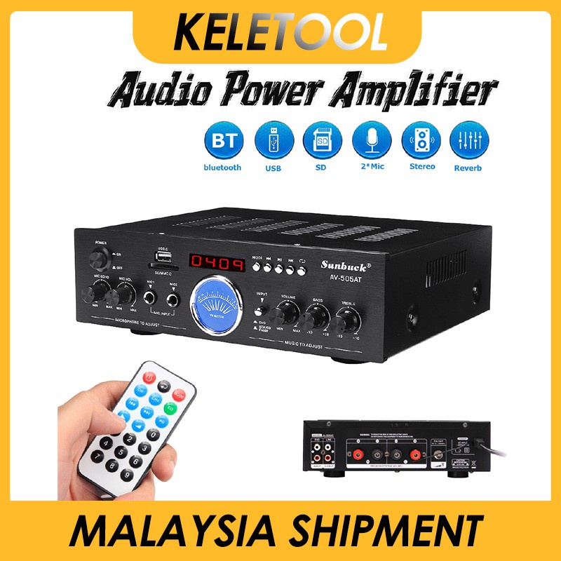 Audio Power Amplifier Audio Mixer 2500W Bluetooth Home Professional ...