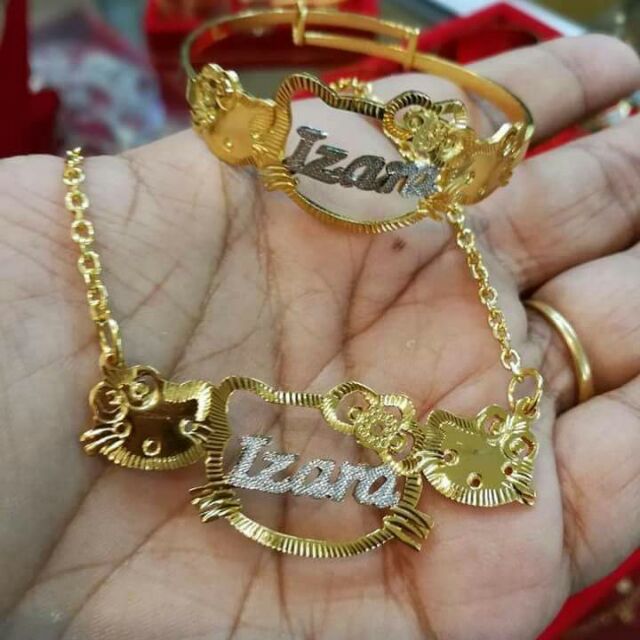 BANGLE + RANTAI UKIR NAMA (1SET) | Shopee Malaysia