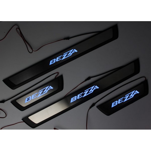 Perodua Bezza Side Steel Plate/Door Side Step with LED | Shopee Malaysia